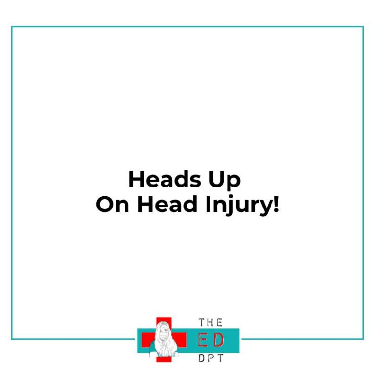 Heads up on Head Injury!